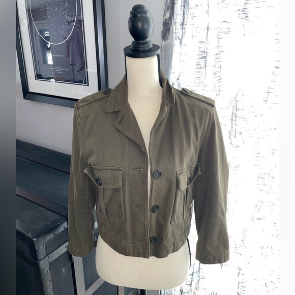 James Perse | Jackets & Coats | James Perse Cropped Military Jacket ...